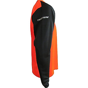 Vizari Vallejo Goalkeeper Jersey for Adults | 100% Polyester Adults Soccer Goalie Jersey for Exceptional Performance | Two Tone Mens Soccer Goalie Jersey with Padded Elbows for Safety Orange/Black