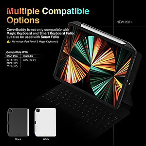 SWITCHEASY CoverBuddy [2022 Upgrade] Magnetic Case for 2018-2022 iPad Pro 11" (1st-4th Gen) - Compatible with Magic Keyboard, Ultra Slim iPad Case, Keyboard Not Included (Black)