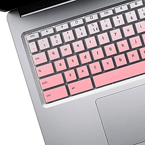 Keyboard Cover Skin for Acer Chromebook 315 CB315 & Acer Chromebook 715 CB715 15.6 inch with Numeric Keypad, Acer Chromebook 317 CB317 17.3" Keyboard Skin Protector-Ombrepink