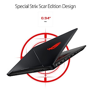 ASUS ROG Strix SCAR Edition GL703GE Gaming Laptop, 17.3” 120Hz Full HD 3ms, 8th Gen Intel Core i7-8750H Processor, GTX 1050 Ti 4GB, 16GB DDR4, 256GB SSD + 1TB HDD, Windows 10 Home, GL703GE-AS74