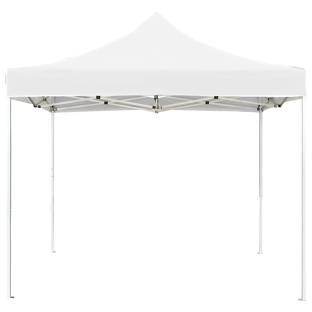 Professional Folding Party Tent Aluminum,Fruit Stand Gazebo,Deck Gazebo,Camping Gazebo,Hardtop Gazebo,Featuring a Folding Design,for Barbeque, Patio, Deck,Garden Party,Markets,9.8'x9.8' White