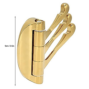 NALLELY Swivel Wall Hooks for Hanging, Wall Mounted Hooks Heavy Duty with 3 Swivel Foldable Arms, Foldable 3 Arm Swivel Coat Towel Hooks Decoration for Bathroom