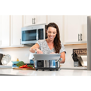 Silicone Crock Pot Liners Large Size w/Tongs | Single Reusable Silicone Slow Cooker Liner | Flexible Slow Cooker Liners 3-8 Quart Pots | Easy Clean Crock Pot Liner Bags | Crock Pot Liners 3-8 Quarts