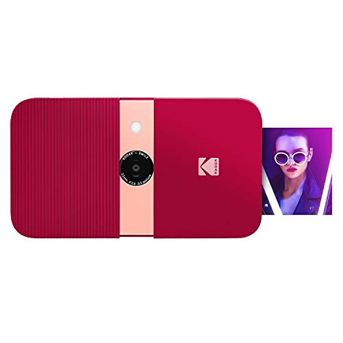 KODAK Smile Instant Print Digital Camera (Red) Soft Case Kit
