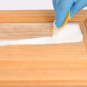Aqua Coat Water Based White Cabinet Wood Grain Filler Gel, Fast Drying, Low Odor White Wood Filler, Premium Cabinet Grain Filler for Upgrades, Repairs & Restorations. (Pint)