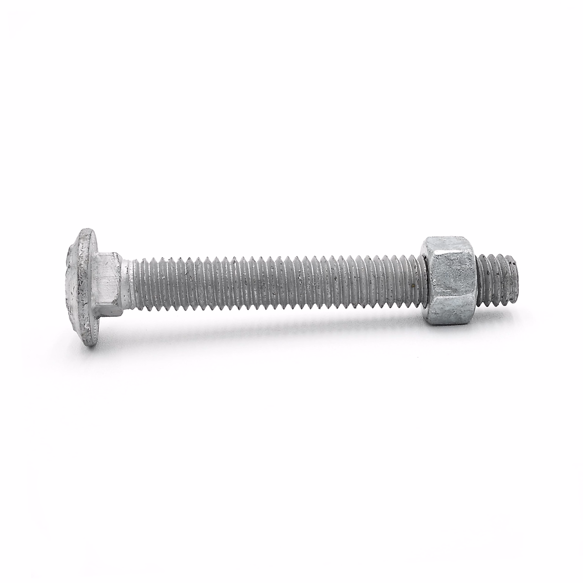3/8"-16 x 4 Hot Dipped Galvanized Carriage Bolt w/Nuts, Grade A, Full Thread, Quantity 50 - by Fastener Depot, LLC