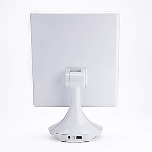 iHome Beauty Reflect Trifold Vanity Speaker with Bluetooth Audio, Hands-Free Speakerphone, LED Lighting, Siri and Google Support, and USB Charging