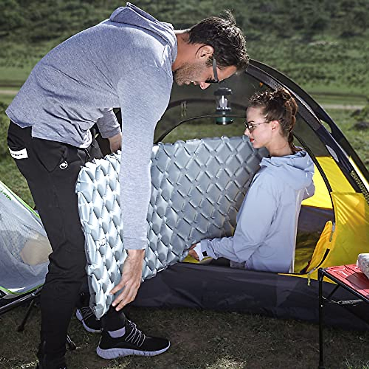 ATEPA Ultralight Sleeping Pad - Waterproof and Durable Camping Mat Sleeping Mat for Comfortable Camping, Hiking, and Backpacking | Compact Air Mattress for Travel and Outdoor Trips