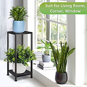 Lilybud--lily Plant Stand Indoor Outdoor Heavy Duty Wrought Iron Pedestal Stands Metal Plant Stand Decorative Flower Stand for Patio Garden Deck Living Room