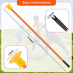 Skylety 10 Pieces Replacement Suction Cup Toy Replacement Rubber Tip for Toy (Orange)