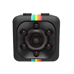 Surveillance Camera Mini, Wireless Camera with 1080P HD APP Real-time View, Record Camera with Two-Way Audio - Cloud Storage and Outdoor Sports Detection Waterproof Night Vision (Black)