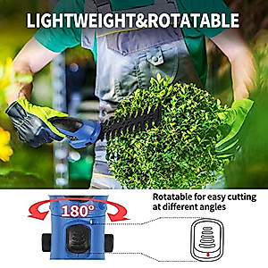 AVID POWER Cordless Grass Shears 7.2V, 2-in-1 Electric Small Hedge Trimmer, Portable Handheld Grass Trimmer with Rechargeable Battery and Charger, Lightweight & Safe Grass Cutter for Garden, Lawn