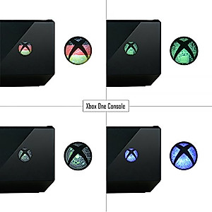 eXtremeRate 60 pcs Custom Home Button Power Switch Stickers Skin Cover for Xbox Series X & S, Xbox One and Xbox One X/S Console & Controller, for Xbox One Elite Controller and Xbox One Kinect
