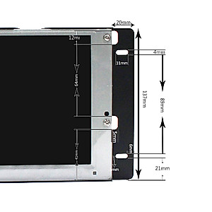 VSDISPLAY 14.9Inch 1280x390 LCD Display Screen with Shell and 12V 2A Power Adapter US Plug with 5.5x2.1mm/3.5x1.35 mm Port