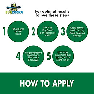 BugZooka's 32oz Spider Mite Killer, Super Concentrated, Spider Repellent, All-in-One Natural Insecticide, Miticide, Pesticide, Fungicide, 100% USDA & Lab Certified, Essential Oils, Made in USA (32 oz)