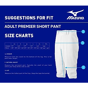 Mizuno mens Mizuno Premier Short Pant XS White, White, X-Small US