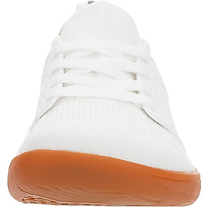 WHITIN Women's Minimalist Barefoot Low Zero Drop Shoes Female Sneakers Width Ladies Size 9 Wide Toe Box Trail Running Wider Tennis White/Gum 40