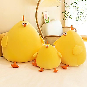 Hgplvxj Fat Chicken Plush Toy, Soft Mother Hen Plush Pillow Chicken Stuffed Animal Birthday for Kids(9inch)