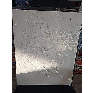 Wizardi 40cm x 50cm Paint by Numbers Kit with Stretched Canvas on Wood Frame (Sunset - 11 Colours)