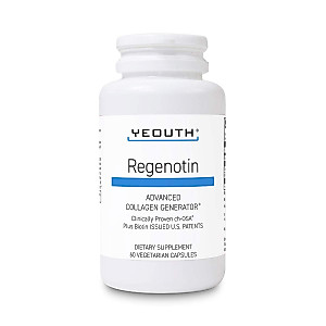 YEOUTH Regenotin Collagen Support for Skin, Nails, Hair, and Joints, Vegetarian Dietary Supplements for Men and Women, 60 Capsules