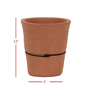 Foreside Home & Garden Terracotta Handmade Votive Candle Holder
