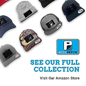 Pull Patch Flat Bill Snapback Trucker Hat | Charcoal & Black Tactical Cap | 2x3 in Loop Surface to Attach Morale Patches