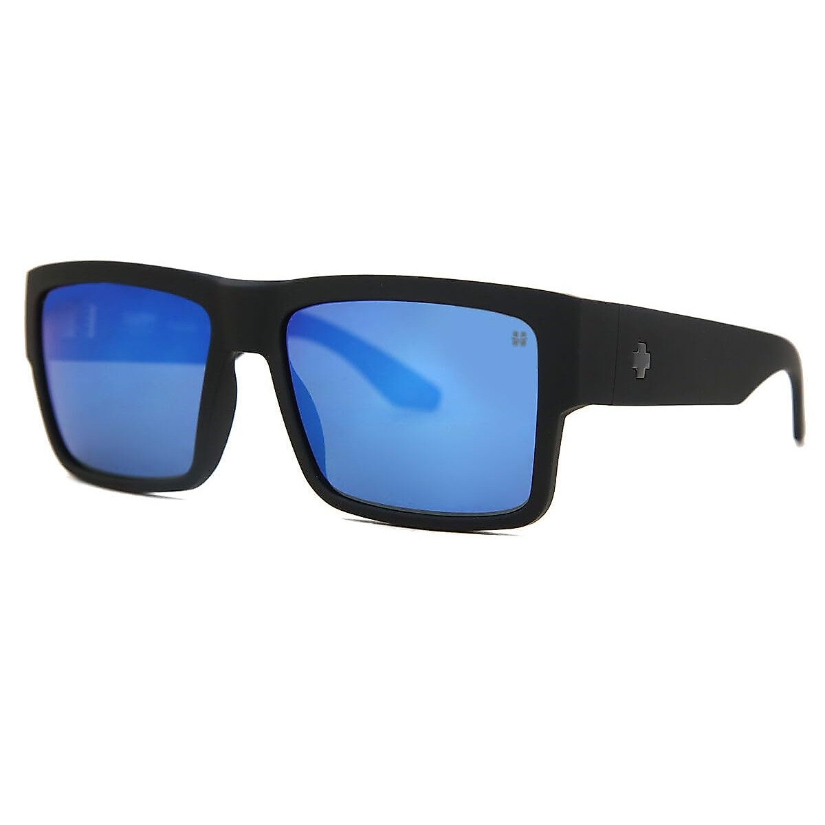 SPY Cyrus Matte Blk Happy Drk Gry Grn Polar w/Drk Blue Mirror
