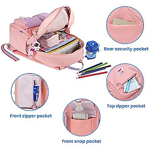 AUOBAG Backpacks for Girls Backpack for School Suitable Ages 6-8 Kids - Pass CPSC Certified - Gift Cute Pendant