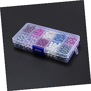 COHEALI 500pcs Glass Crystal Beads Bracelet Kit Beads Bracelets Beads Gemstone Round Loose Bead Box Set Mixed Crystal Jewel Beads Dyed Beads Round Beads for Necklace Making Suite Jewelry