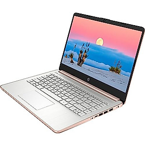 HP Newest 14" Ultral Light Student Laptop, Intel N4120 Quad-Core(> N4020), 8GB RAM, 192GB Storage(64GB eMMC+128GBSD Card), One Year Office 365, WiFi, Webcam, HDMI, USB-A&C, Win 11