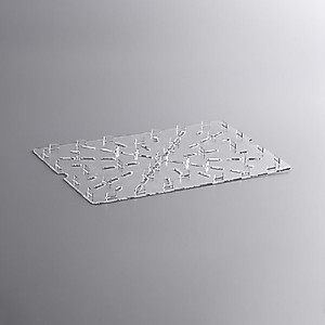 TrueCraftware 18" x 26" Polycarbonate Food Storage Box Drain Shelf Clear Color- Food Storage Container Drain Shelf for Food Fruit Vegetables Sink Kitchen Restaurant Hotel Kitchen and Cafeteria