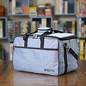 Board Game Bag - Allplay/BoardGameTables.com - [Backpack/Shoulder Strap/Luggage Slip] - Padded Board Game Carrier (Sky Blue)