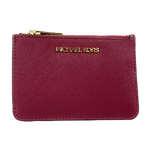 Michael Kors Jet Set Travel Small Coin Pouch with ID (Mulberry)