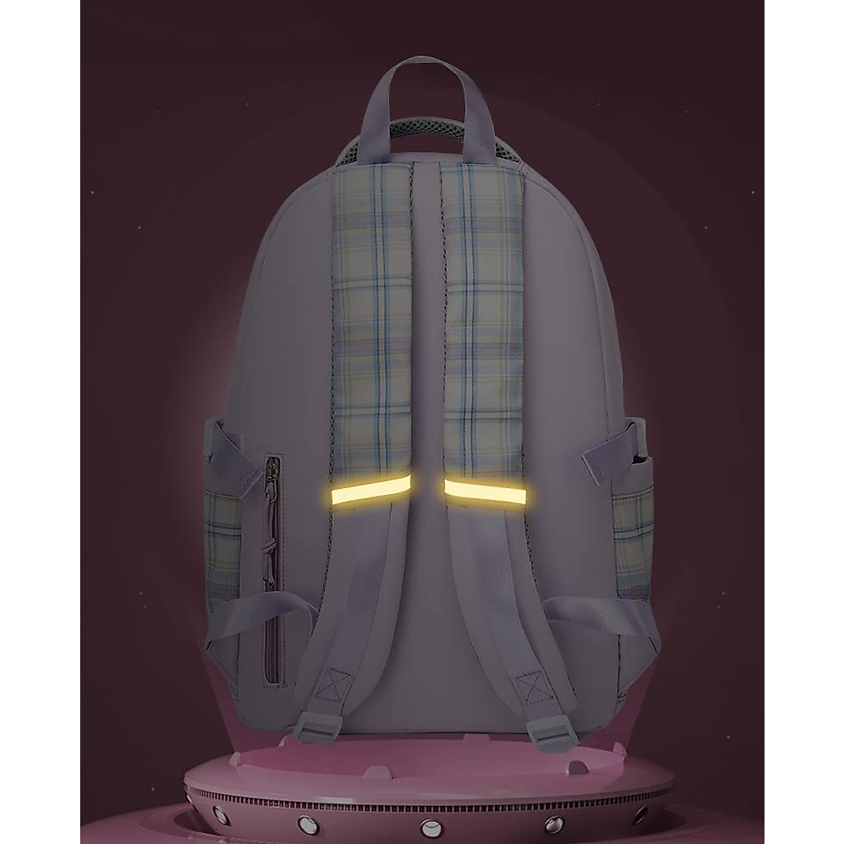 Festa Park Kawaii Backpack for Girls Boys, Cute Backpack Kawaii School Supplies Purse Aesthetic Bookbag for Hiking Travel School Bag (Black)