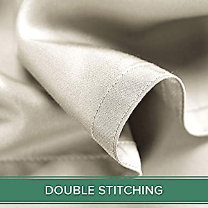 Pure Bamboo Sheets King Size Bed Sheets 4 Piece Set, Genuine 100% Organic Bamboo, Luxuriously Soft & Cooling, Double Stitching, 16 Inch Deep Pockets, Lifetime Quality Promise (King, Ivory)