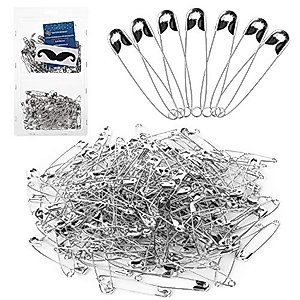 Mr. Pen Silver Safety Pins, 2.1 Inches, Pack of 200