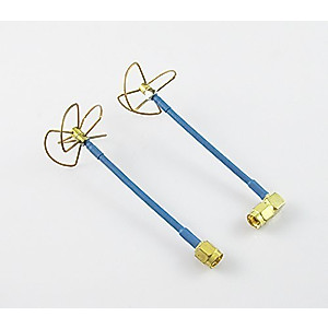 Anbee FPV 5.8Ghz Circular Polarized Clover Leaf Antenna High Gain Aerial Set RP-SMA Female Plug