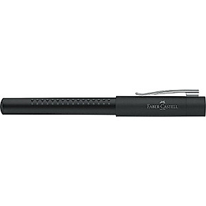 Faber-Castell Grip 2011 Fountain Pen, F Nib Black Black