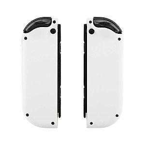 eXtremeRate White DIY Housing (D-Pad Version) with Full Set Buttons for Joycon Handheld Controller, Replacement Shell Case for Nintendo Switch & Switch OLED [Only The Shell, NOT The Joycon]