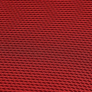 Modway Veer Office Chair with Mesh Back and Vinyl Seat With Flip-Up Arms in Red