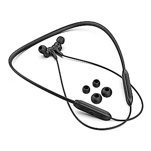 JLab JBuds Band Wireless Earbud Neckband Headset | Black | IP66 Sweatproof | Bluetooth 5 Connection | Built-in Microphone for Phone Calls | 3 EQ Sound Settings Signature, Balanced, Bass Boost