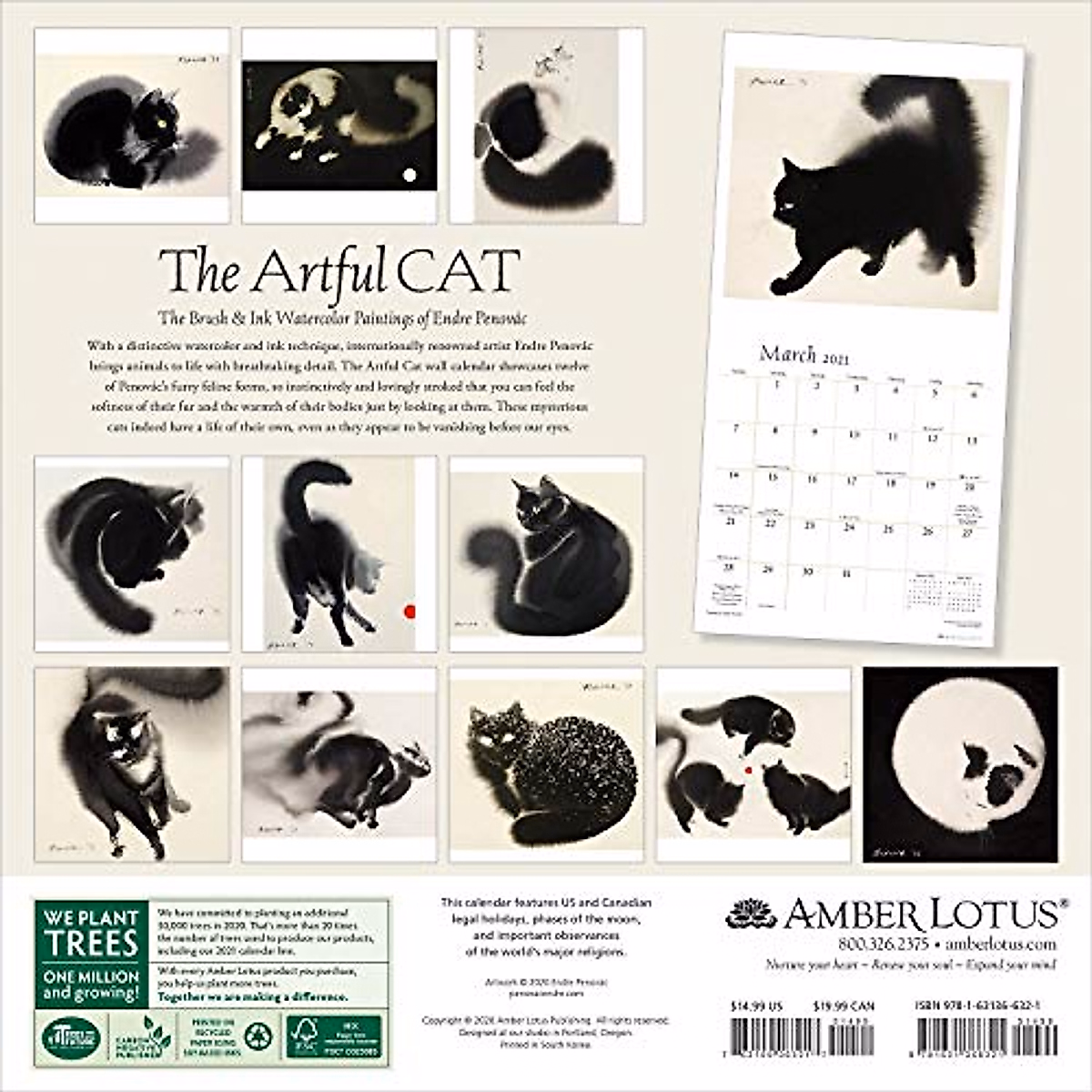 Artful Cat 2021 Calendar