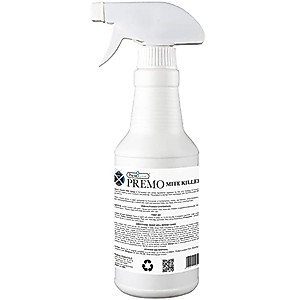Mite Killer Spray by Premo Guard 32 oz – Treatment for Dust Spider Bird Rat Mouse Carpet and Scabies Mites – Fast Acting 100% Effective – Child & Pet Safe – Best Natural Extended Protection