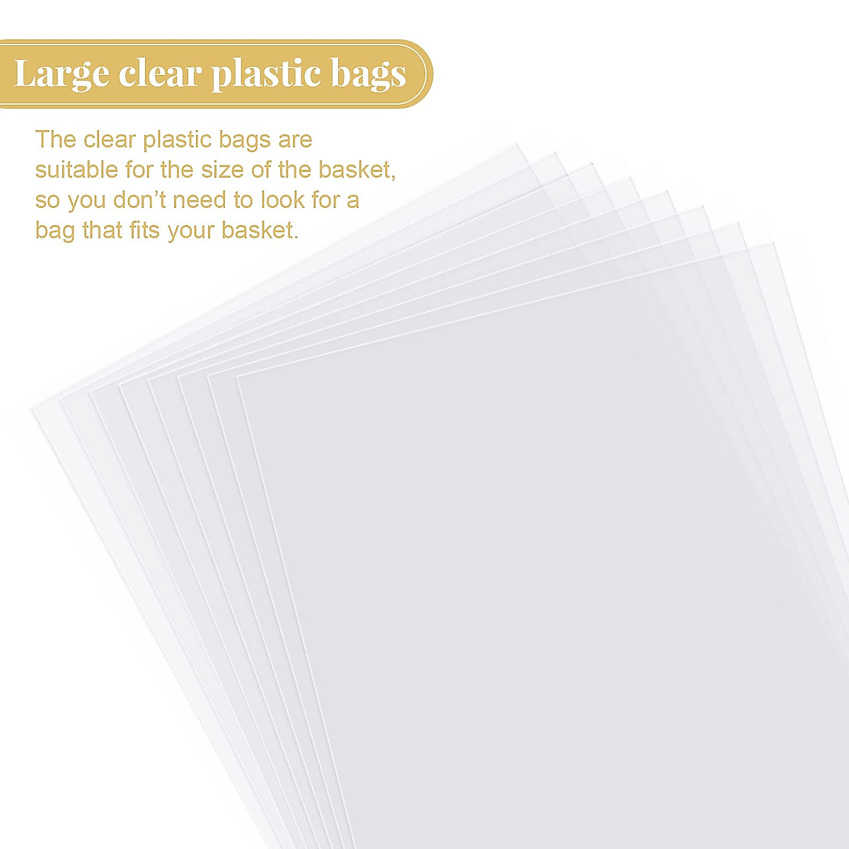 8 Pcs Empty Oval Bamboo Basket Food Storage Basket Fruit Basket Gift Baskets with 12 Pcs Colorful Pull Bow and 12 Pcs Clear Gift Bag for Fruit, Cookie, Bread, Kitchen, Restaurant, 9 x 7 x 3 inches