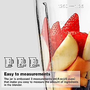 Blender for Kitchen 600W Blender for Shakes and Smoothies 52 oz Kitchen Countertop Blender with Glass Jar High Speed Ice Crusher Blender Black Smoothie Blender for Shakes Frozen Drinks
