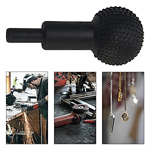 GEZICHTA Extreme Sphere Rotary Drilling Bits Grinding Head Rotary Grinding Head Woodworking Attachment Rotary Burr Grinding Head for Wood Marking, Carving, Engraving（40mm）(Black,Size:40mm)