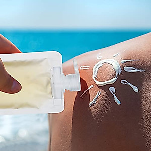 UHAPEER 60 PCS Refillable Empty Squeeze Pouches, Portable Travel Fluid Bags with Funnel and Label, 30ml/50ml/100ml Makeup Packaging Bags, Clear Leakproof Travel Container for Toiletries Lotion Shampoo