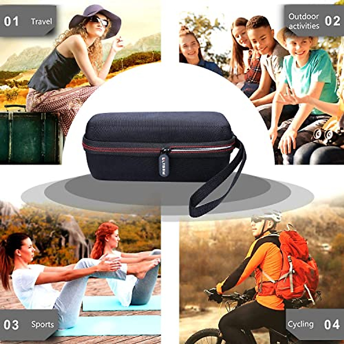 LTGEM Hard Travel Case for Philips Norelco Men Shaver Razor 2100/2300/3500/6800/3100/5500/5100/5300/5700/6880 Wet Electric Shaver, S6880/81