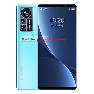 Smart Phone, Android HD Full Screen Phone Dual SIM, 5.0 Inch Water Drop Screen Ultrathin Mobile Phones 2+8G RAM Unlocked Smartphones 2MP+5MP Mobile Cell Phone The Gift for Friends (Blue)