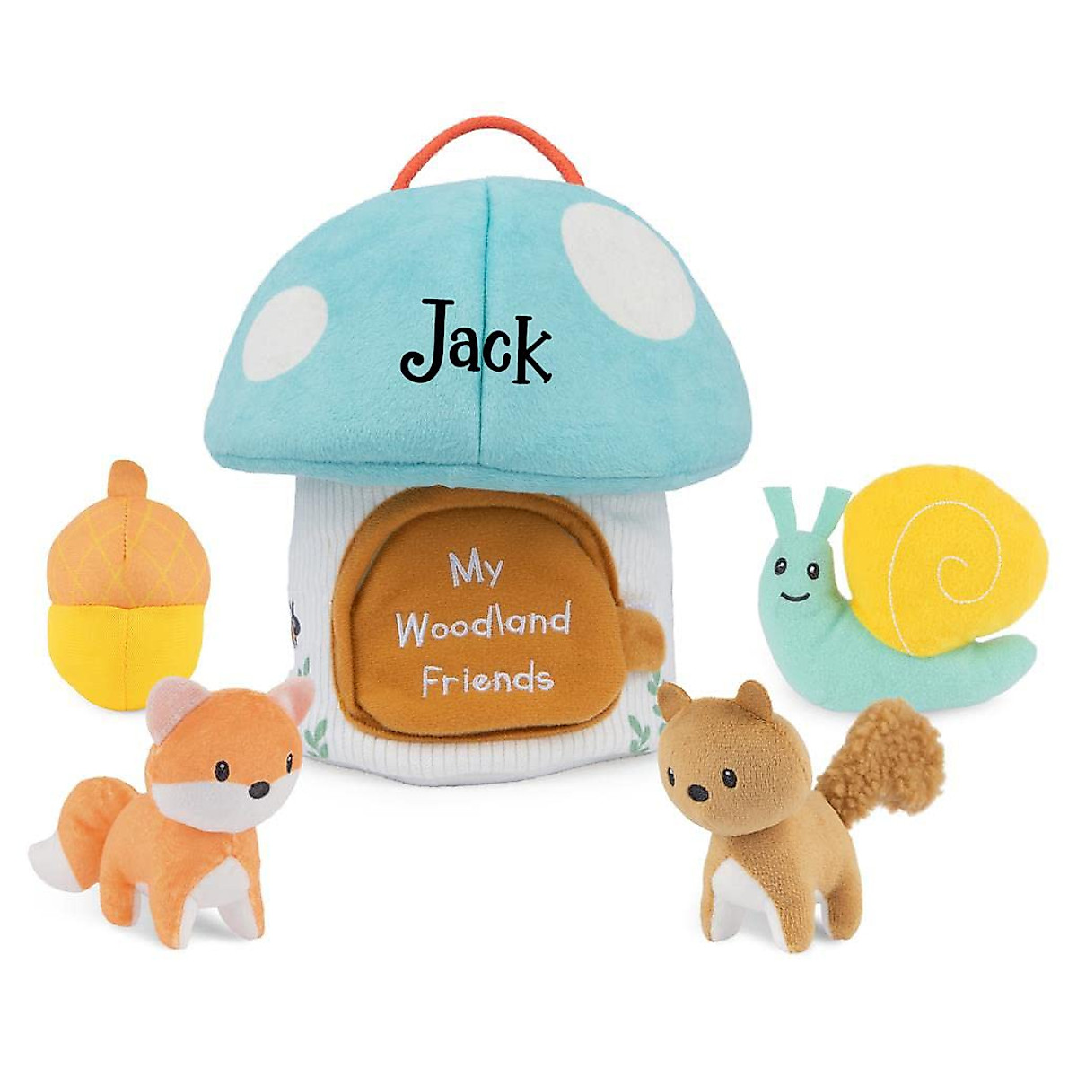 The Trendy Turtle Personalized Mini Tool Playset - Plush Hammer Screw Driver and Hammer Stuffed Gift Set with Custom Name